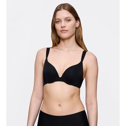 Triumph B&uuml;gel-BH &raquo;Body Make-Up Illusion&laquo; mit tiefem Dekollet&eacute;, gepolsterte Cups, Komfort-B&uuml;gel, Microfaser schwarz 80, Cup C B&uuml;gel-BH