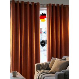 WIRTH Vorhang &raquo;Trondheim B&laquo; &Ouml;sen 1 Stk. tlg. braun Polyacryl 145cm, &Ouml;sen, 131cm