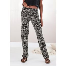 Buffalo Damen Haremshose mit gerafftem Umschlagbund schwarz 36/38, N-Gr