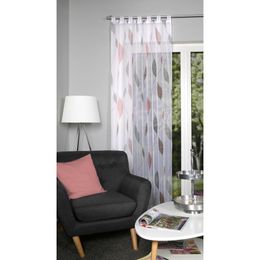 Home Wohnideen Vorhang &raquo;PAOLO&laquo; Schlaufen 1 Stk. tlg. Schlaufenschal PAOLO bedruckt wei&szlig; Voile, Polyester 175cm, Schlaufen, 140cm