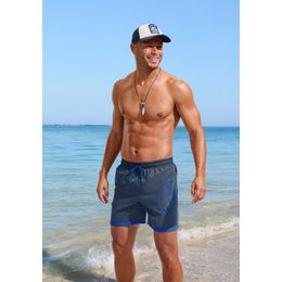 Chiemsee Herren Badeshorts mit Logodruck grau S (46/48), N-Gr