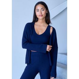 Copenhagen Studios Damen Cardigan aus hochwertiger, feiner Rippe, Loungewear 32/34