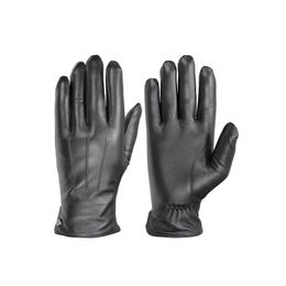 Pearlwood Damen Pearlwood Lederhandschuhe &raquo;CLIFF&laquo; weiches Fleecefutter, Dekorative Ziern&auml;hte schwarz 10