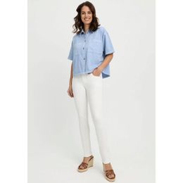 Wonderjeans Damen wonderjeans Slim-fit-Jeans &raquo;Classic&laquo; Klassischer gerader Schnitt wei&szlig; 44, L&auml;nge 30