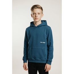 Jack & Jones Jack & Jones Junior Jungen Kapuzensweatshirt &raquo;JCOGRID SWEAT HOOD JNR&laquo;, mit kleinem Brust- und gro&szlig;em R&uuml;ckenmotiv blau 152