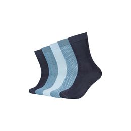 Camano Herren Socken 5 Paar blau 43-46