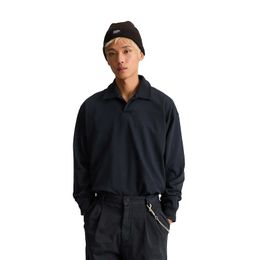 Marc O'Polo Marc O'polo Denim Herren Marc O'Polo DENIM Langarm-Poloshirt &raquo;aus schwerem Interlock Jersey&laquo; schwarz XXL