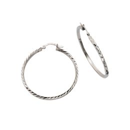 Firetti Damen Paar Creolen &raquo;Schmuck Geschenk Silber 925 gl&auml;nzendes Design diamantiert&laquo; silber 50, Silber 925 (Sterlingsilber)