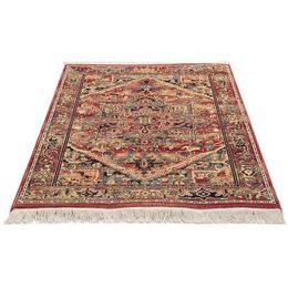 Theko Wollteppich &raquo;Saharna 2886&laquo; rechteckig 10 mm H&ouml;he reine Wolle, Orient-Optik, mit Fransen rot Wolle B : 60cm 1 Stk., 10mm, L: 90cm