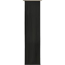 WIRTH Schiebegardine &raquo;Newbury&laquo; Klettband 1 Stk. tlg. Ohne Befestigungszubeh&ouml;r, Breite: 57 cm schwarz Jacquard, Baumwolle, Polyester 145cm, Klettband, 57cm