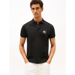 Tommy Hilfiger Herren Poloshirt &raquo;FLAG GRAPHIC PIQUE&laquo; regular fit, Polokragen, Print schwarz 3XL