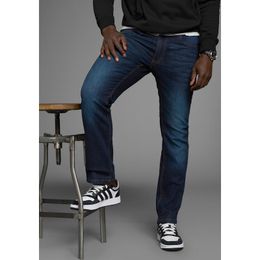 Arizona Herren Stretch-Jeans gerade geschnittenes Bein, niedrige Leibh&ouml;he blau 36, L&auml;nge 34