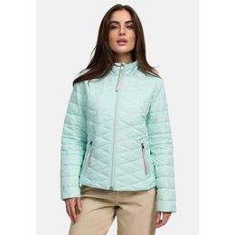 Manisa Damen Manisa Steppjacke ohne Kapuze mit Diamondsteppung gr&uuml;n 38
