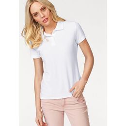 Fruit of the Loom Damen Fruit of the Loom Poloshirt &raquo;Lady-Fit Premium Polo&laquo; Sommershirt, unifarben, aus reiner Baumwolle wei&szlig; S (36)