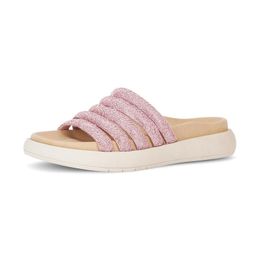 Gabor Damen Pantolette , Plateau, Sommerschuh, Schlappen in funkelnder Optik pink 42