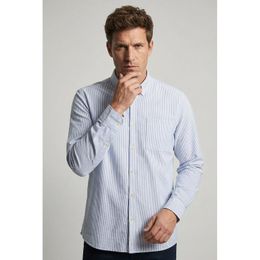 Camel Active Herren Camel Active Langarmhemd mit Button-down-Kragen blau 3XL, N-Gr