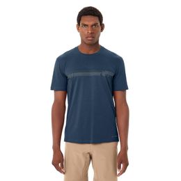 Vaude Herren Vaude Funktionsshirt &raquo;MEN'S CYCLIST T-SHIRT V&laquo; sportliche Passform, kurze &Auml;rmel, f&uuml;r vielseitige Aktivit&auml;ten blau XL