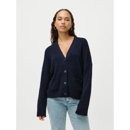 Leger Damen LeGer Strickjacke &raquo;Hanne, LeGer by Lena Gercke&laquo; Regular fit mit V-Ausschnitt blau 38