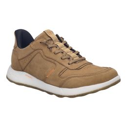 Josef Seibel Herren Slip-On Sneaker &raquo;Clint 03&laquo; Slipper, Komfortschuh mit elastischen Schn&uuml;rsenkeln, G-Weite braun 44