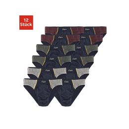 Le Jogger Herren Le Jogger Slip Packung, 12 Stk. mit Farbhighlights blau 4, 12 Stk.
