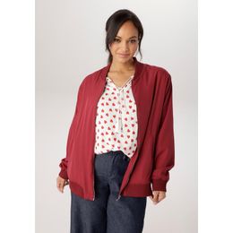 Aniston Plus Damen Aniston PLUS Blouson In Crepe-Qualit&auml;t 50