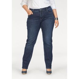MAC Damen MAC Bequeme Jeans &raquo;Stella&laquo; Gerader Beinverlauf blau 48, L&auml;nge 34