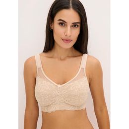 bonprix Entlastungs-BH mit gepolsterten Tr&auml;gern, mit verstellbarem Verschluss beige 85, Cup C Entlastungs-BH