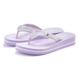 Venice Beach Damen Badezehentrenner &raquo;Sandale, Badeschuh, Badelatsche, Flip Flop, Badeschlappe, Pantolette&laquo; Zehentrenner mit wasserabweisender und 