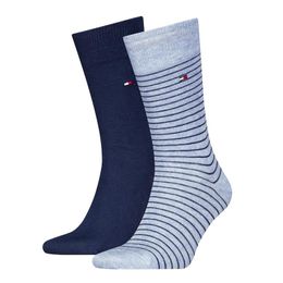 Tommy Hilfiger Herren Socken &raquo;TH MEN SMALL STRIPE SOCK 2P&laquo; 2 Paar, 2 Paar tlg. -Branding 47-49