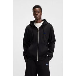 Hugo Herren Hugo Kapuzensweatjacke &raquo;Nadarasi&laquo; mit Logo-Badge schwarz XXL