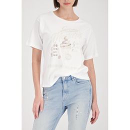 monari Damen T-Shirt &raquo;Shirt Ice Cream&laquo; Regular fit mit Gelato-Print wei&szlig; 38