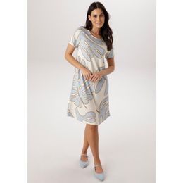 Aniston Selected Damen Aniston SELECTED Jerseykleid in leichter A-Linien-Form 40, N-Gr