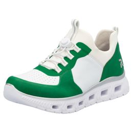 Rieker Sport Damen RIEKER Sport Slip-On Sneaker &raquo;vegan&laquo; , Schlupfschuh, Halbschuh, Freizeitschuh mit Schnellverschluss gr&uuml;n 38