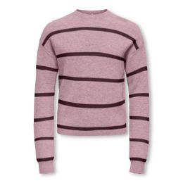 Kids Only M&auml;dchen KIDS Only Strickpullover &raquo;KOGFRANCA SHORT L/S STRIPE KNT NOOS&laquo; Viskosemischung, loose fit 122/128