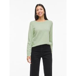 Vila Damen Rundhalspullover &raquo;VIRIL O-NECK L/S KNIT TOP - NOOS&laquo; Viskosemischung, regular fit XXL