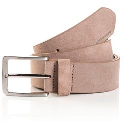 Tom Tailor Herren Tom Tailor Synthetikg&uuml;rtel Veloursg&uuml;rtel, Freizeit- und Anzugsg&uuml;rtel, bis Gr. 120 grau 80