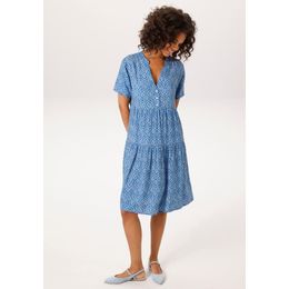Aniston Casual Damen Aniston CASUAL Sommerkleid mit fantasievollem, grafischen Druck 38, N-Gr