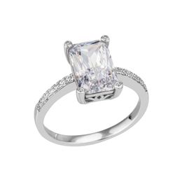 Firetti Damen Fingerring &raquo;Schmuck Geschenk Silber 925 Silberring Ring Solit&auml;r&laquo; mit Zirkonia (synth.) silber 62, Silber 925 (Sterlingsilber), 2mm