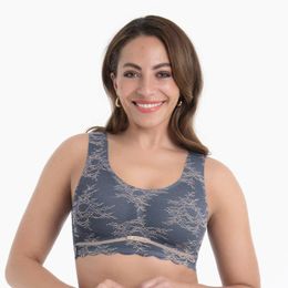 Anita Since 1886 Damen Anita since 1886 Bralette &raquo;Essential Lace&laquo; mit Spitze, herausnehmbare Schaumcups, feminin, atmungsaktiv blau XXL, N-Gr