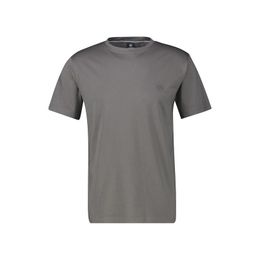 Lerros Herren Lerros T-Shirt mit Logo Stickerei grau S