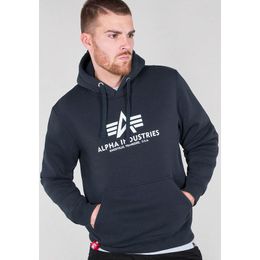 Alpha Industries Herren Kapuzensweatshirt &raquo;Basic Hoody&laquo;, Baumwollmischung, regular fit blau XL