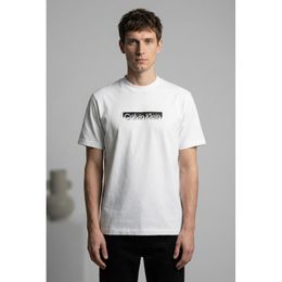 Calvin Klein Herren T-Shirt &raquo;20S EU WHOLESALE SPORTSWEAR GRAP&laquo; Regular fit mit Rundhalsausschnitt wei&szlig; M