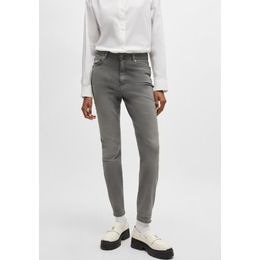 Hugo Damen Hugo Skinny-fit-Jeans &raquo;Malu&laquo; Skinny Fit mit mittlerer Leibh&ouml;he grau 26, L&auml;nge 34