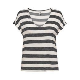 Only T-Shirt Damen Gr&ouml;&szlig;e XS schwarzmeliert / wei&szlig;meliert