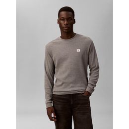 Calvin Klein Jeans Herren Langarmshirt &raquo;LS WAFFLE BADGE CREWNK TEE&laquo; Mit Rundhalsausschnitt L