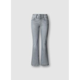 Pepe Jeans Damen 5-Pocket-Jeans &raquo;FLARE JEANS MW VENUS&laquo; im Flared Fit grau 28, L&auml;nge 30