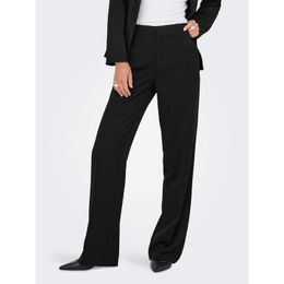Only Damen Only Anzughose &raquo;ONLHATTIE-LANA HW W MEL PANT TLR NOOS&laquo; Materialmix schwarz 40, L&auml;nge 32