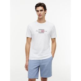 Tommy Hilfiger Herren T-Shirt &raquo;SCRIPT FLAG REGULAR TEE&laquo; aus Jersey mit Flag-Grafik S