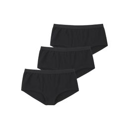 Bench. Kinder Panty Packung, 3 Stk. M&auml;dchen - mit weichem Webbund und Bench Schriftzug schwarz 182, 3 Stk.