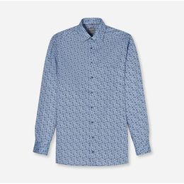 OLYMP Herren OLYMP Langarmhemd &raquo;Luxor&laquo; New Kentkragen, comfort fit blau 41, Verl&auml;ngerter Arm
